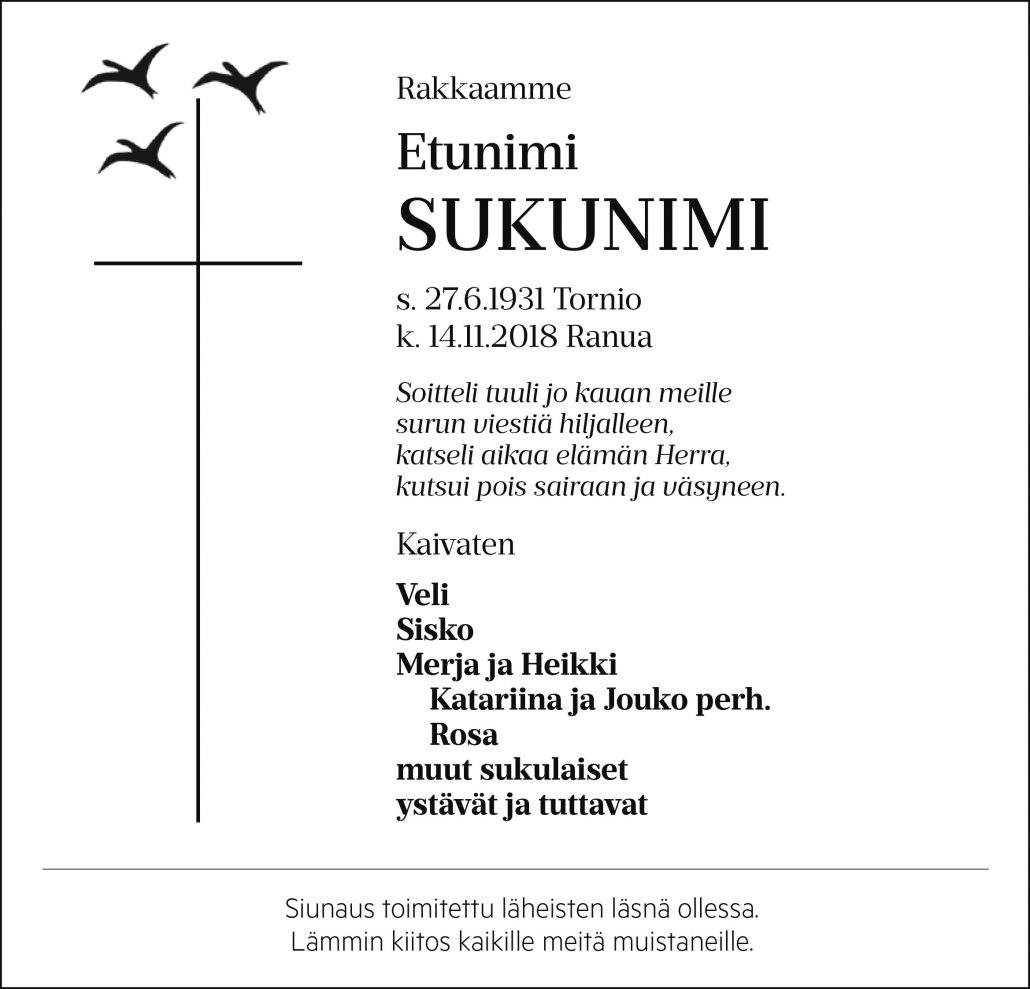 LK_kuolinilmoitus_99x95 - Asiakaspalvelu Koillissanomat